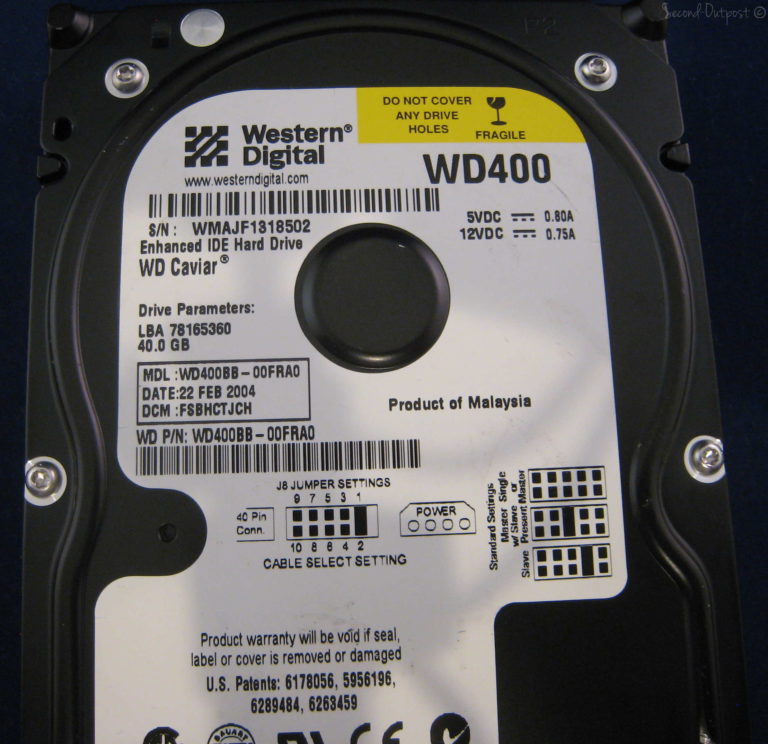 Western Digital Caviar WD400BB 40GB 7200 RPM 2MB Cache